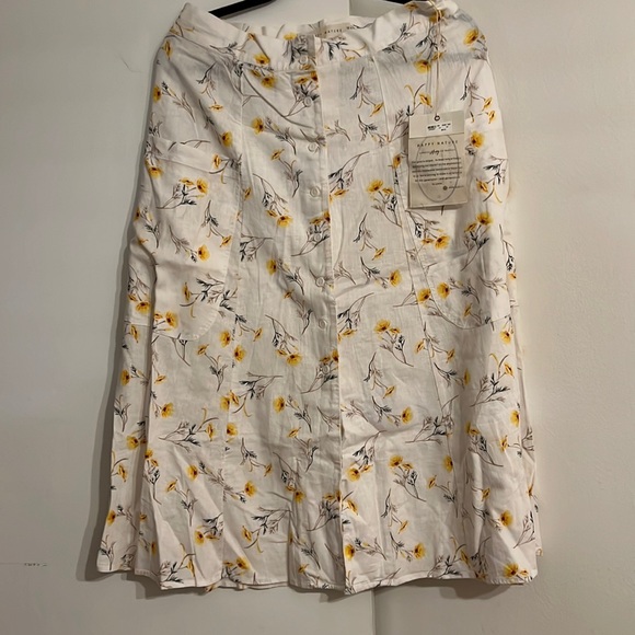Happy X Nature | Skirts | Happy X Nature Linen Midi Skirt | Poshmark